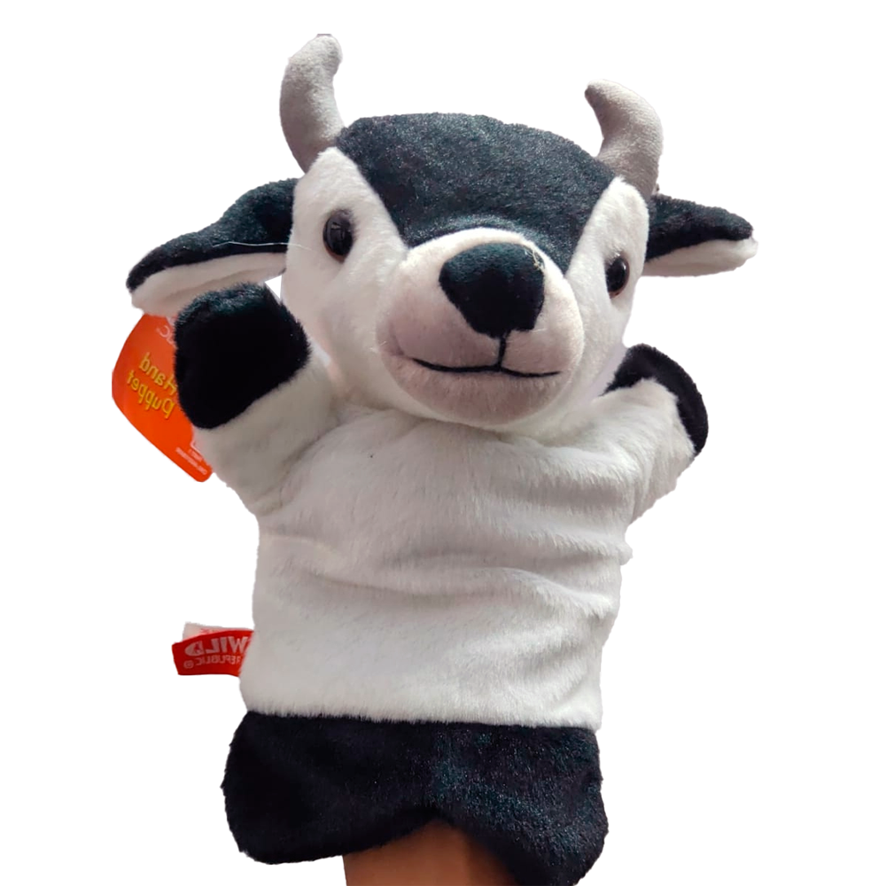 Polyester Hand Puppet Cow – Wild Republic India